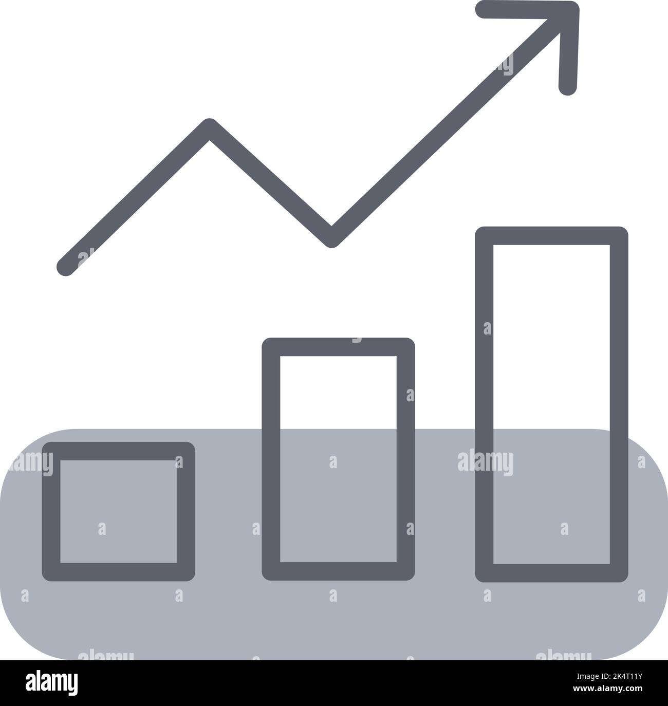 Business chart, illustration, vector on a white background Stock Vector ...