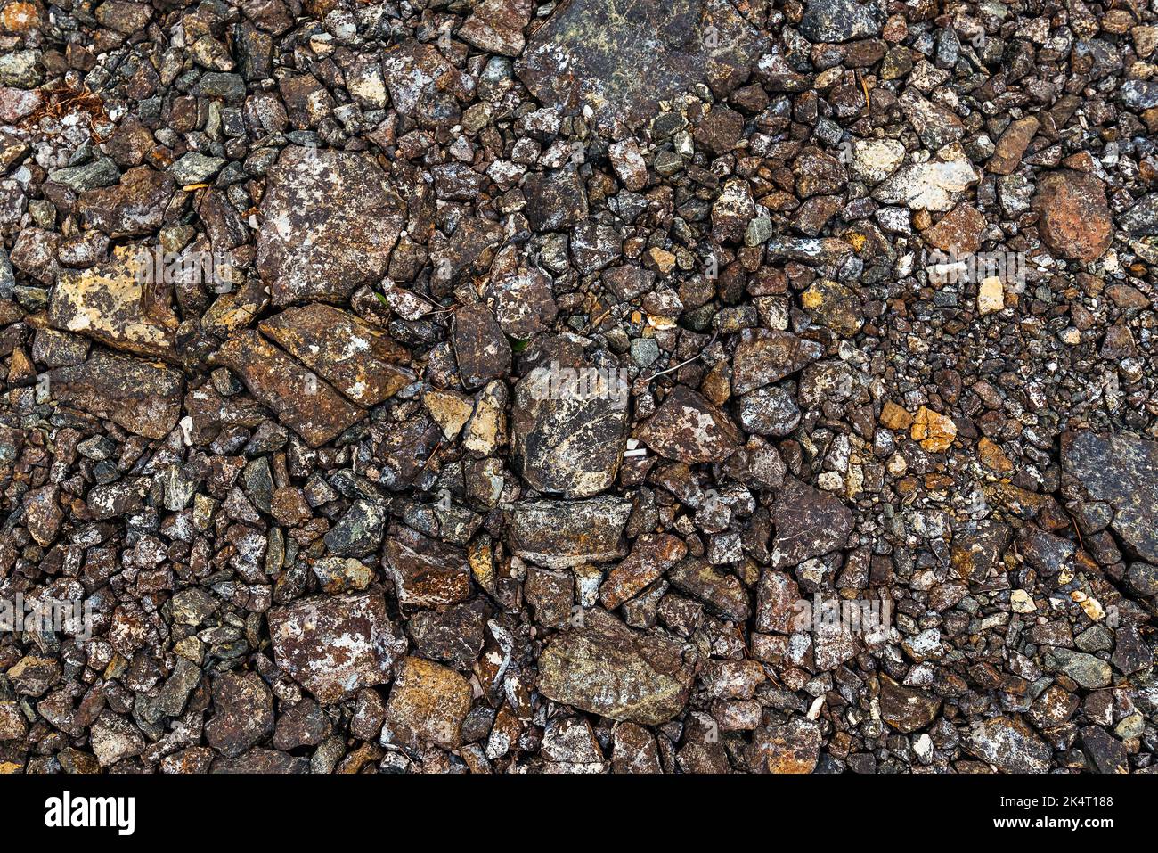 Rocky path landscape as background, top view Stock Photo - Alamy