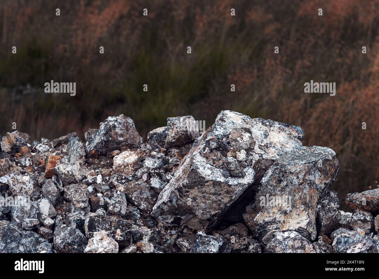 Rock rubble and dry grass at Zlatibor, Serbia Stock Photo - Alamy