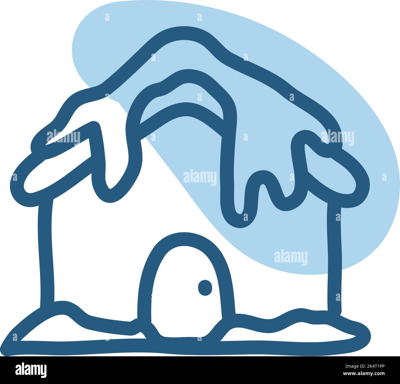 House and snow wallpaper Stock Vector Images - Alamy