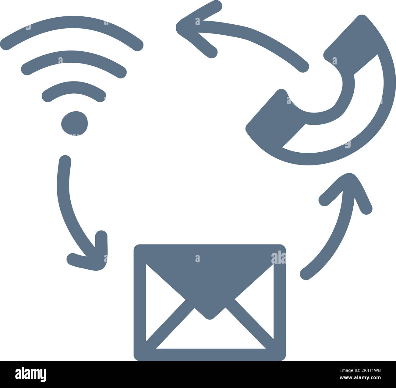 Internet connection, illustration, vector on a white background Stock ...