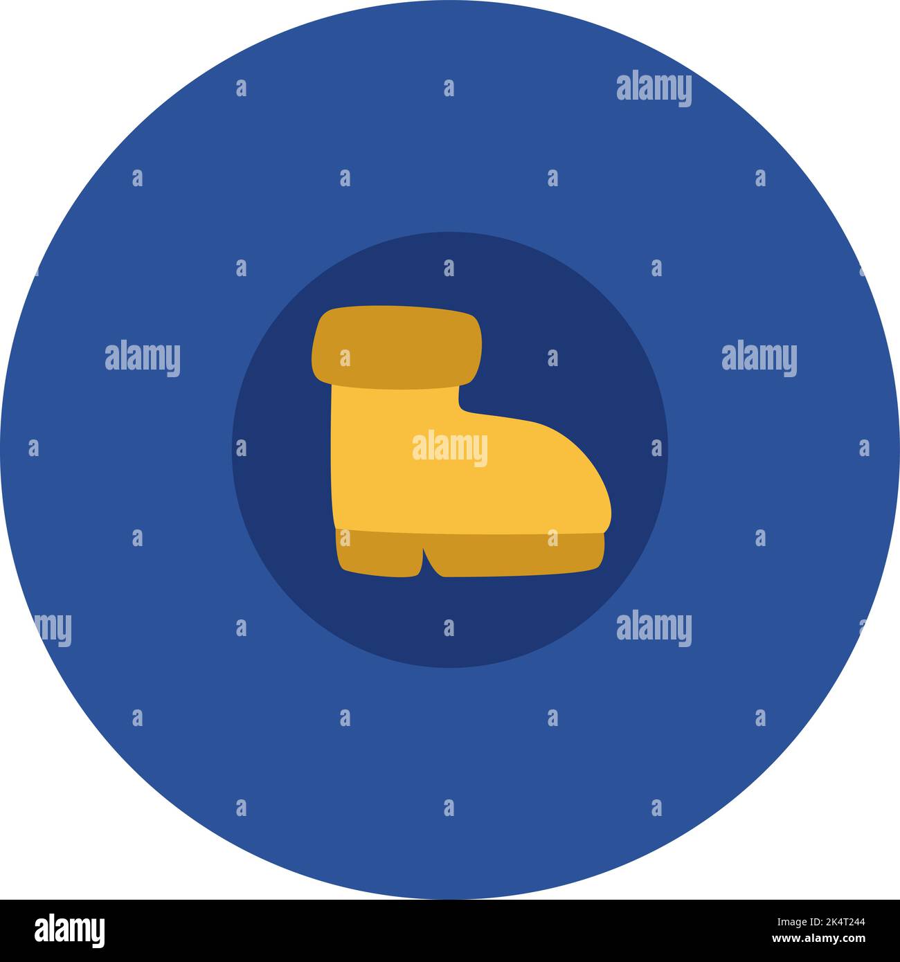 Brown winter boot, illustration, vector on a white background Stock ...