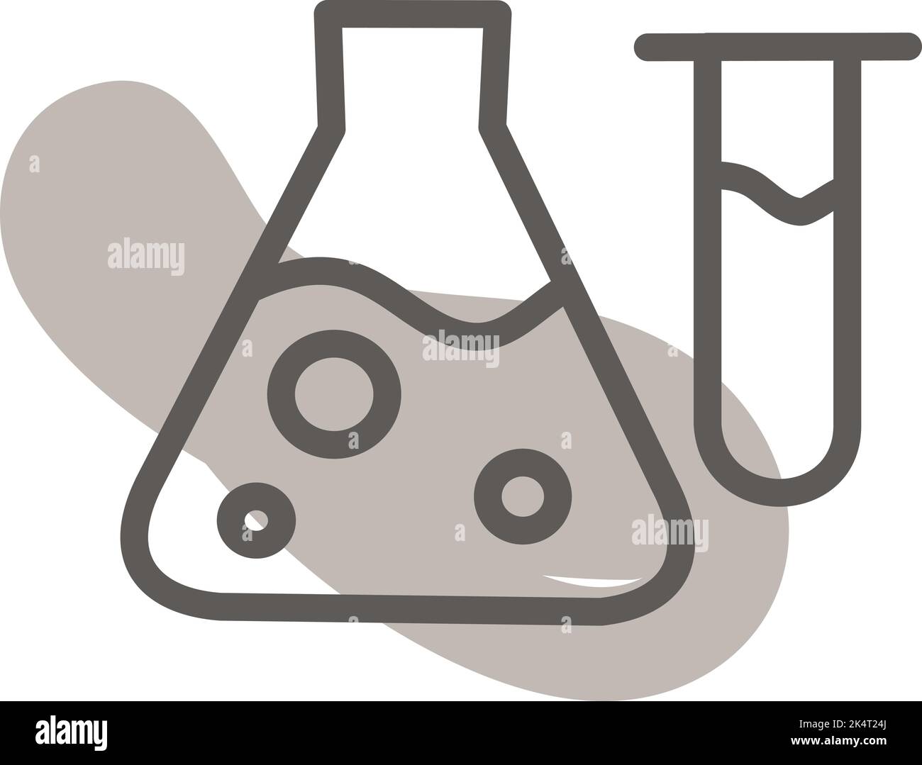 Teaching chemistry , illustration, vector on a white background Stock ...
