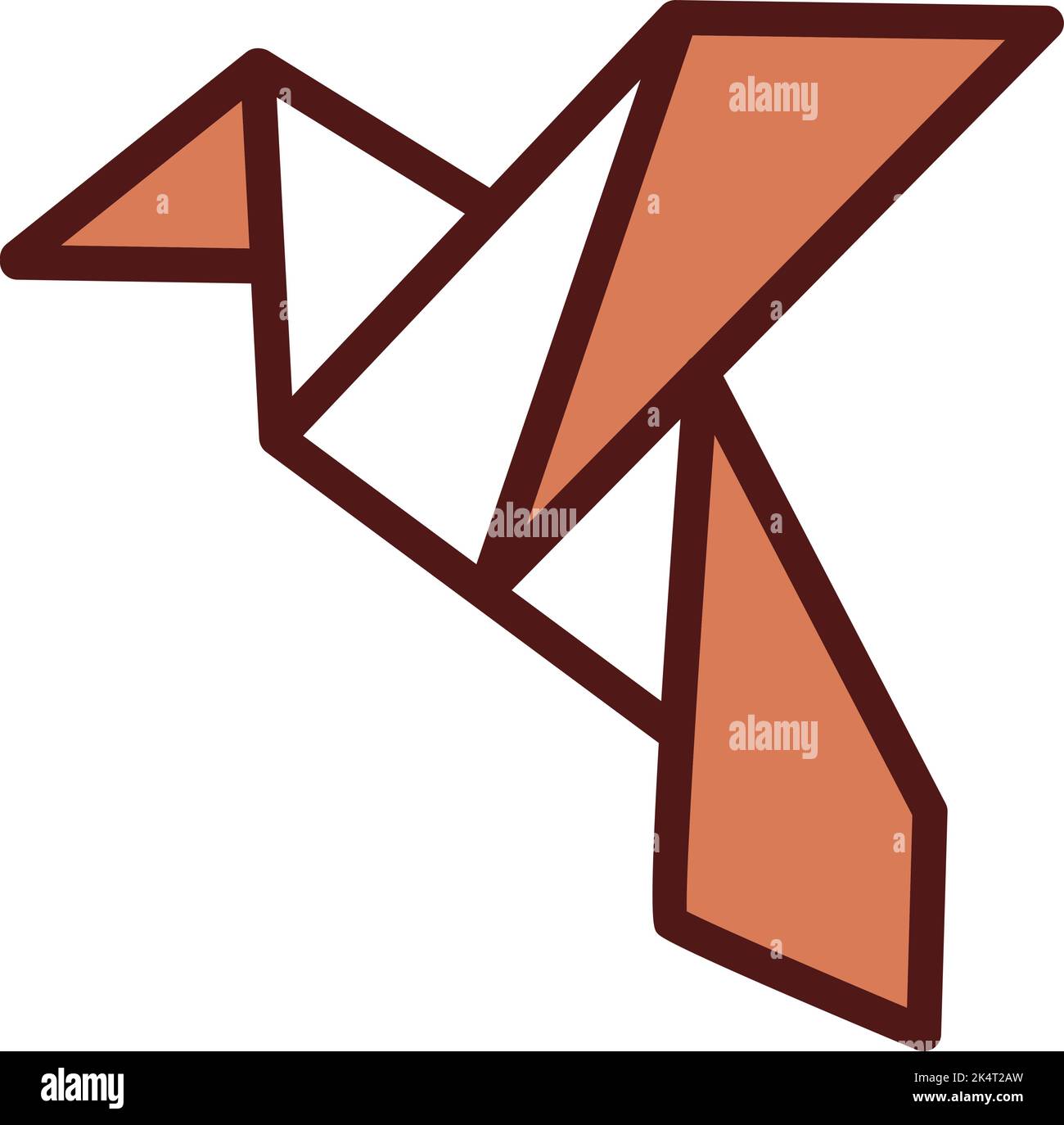 Origami paper, illustration, vector on a white background Stock Vector ...