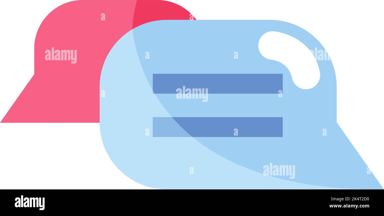 Social media chat heads, illustration, vector on a white background ...