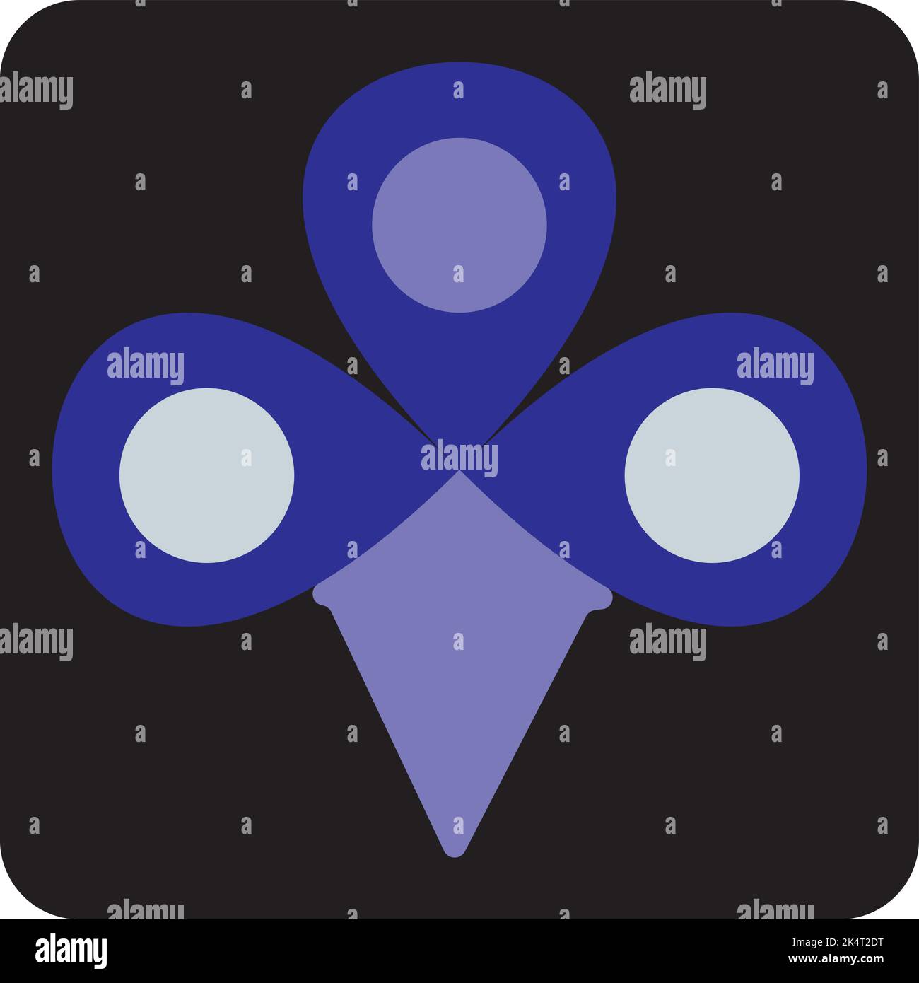 Abstract Geometric Object With Spikes Stock Vector Images Alamy
