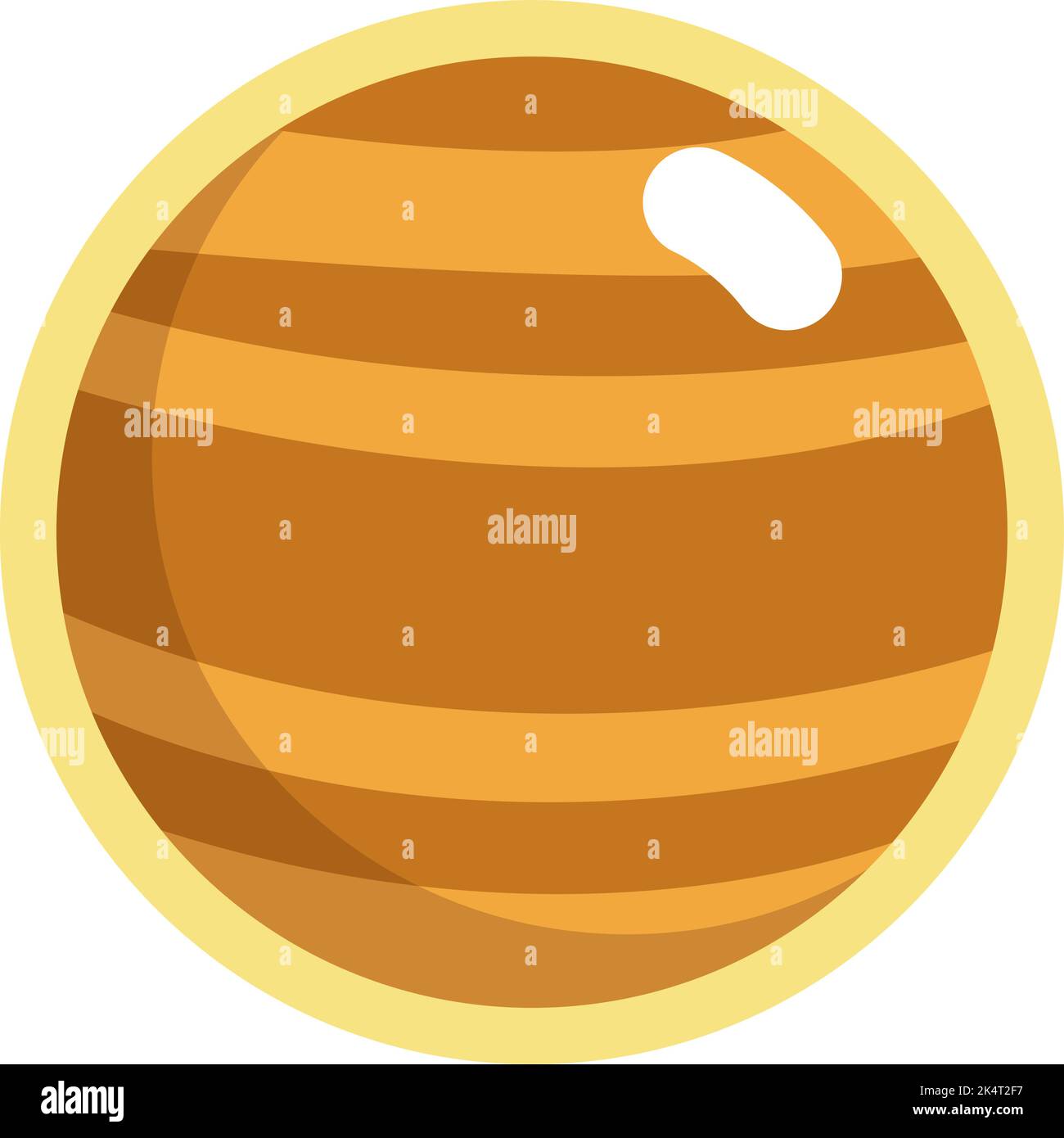 Space jupiter, illustration, vector on a white background Stock Vector ...