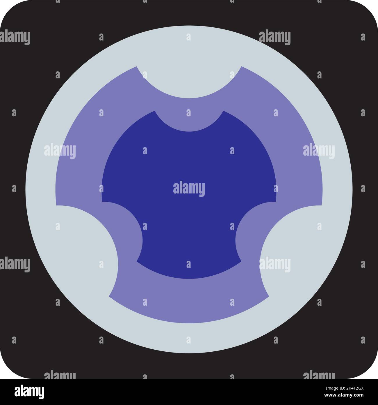 Abstract icon circle, illustration, vector on a white background Stock ...