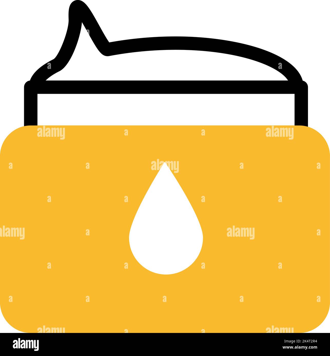 Spa water based cream, illustration, vector on a white background Stock ...