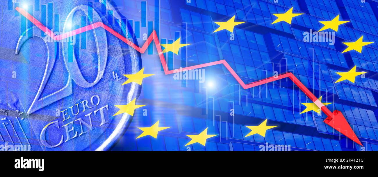European stock market fall concept Stock Photo - Alamy