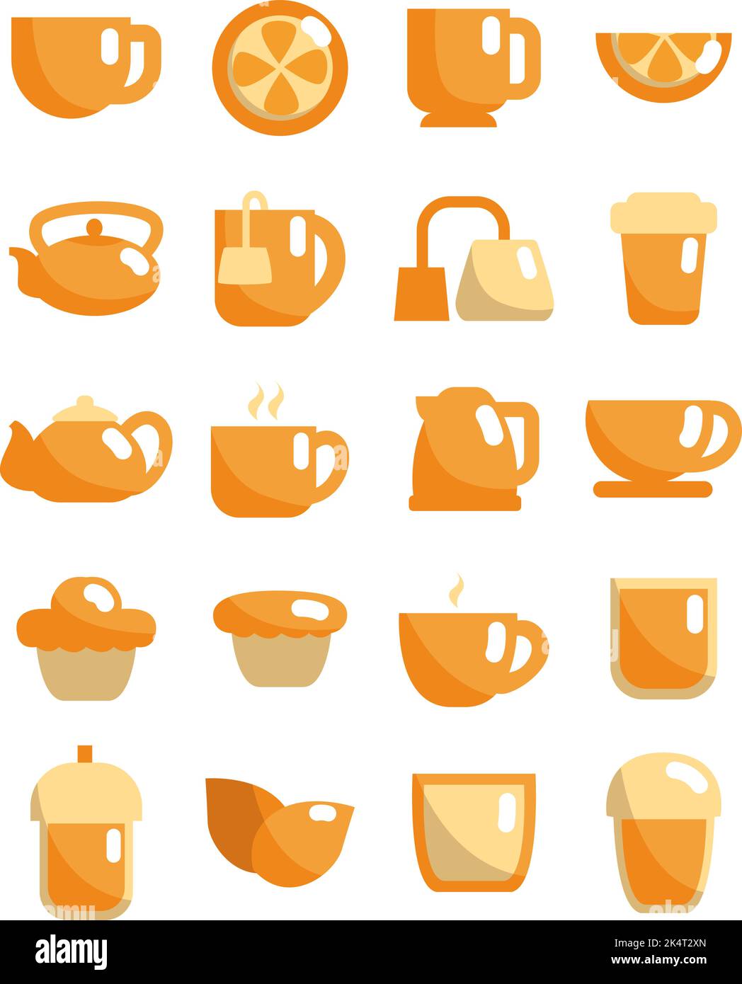 Tea break, illustration, vector on a white background Stock Vector ...