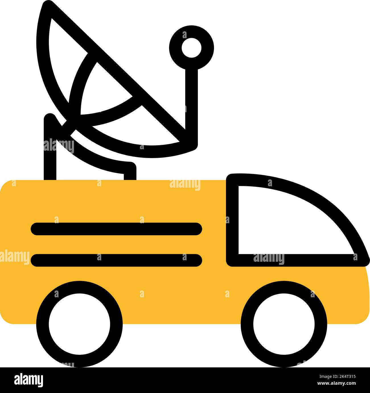 News broadcast vehicle Stock Vector Images - Alamy