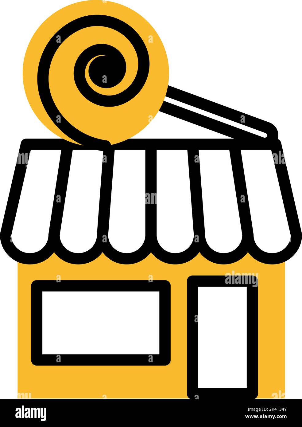 Candy shop storefront Cut Out Stock Images & Pictures - Alamy