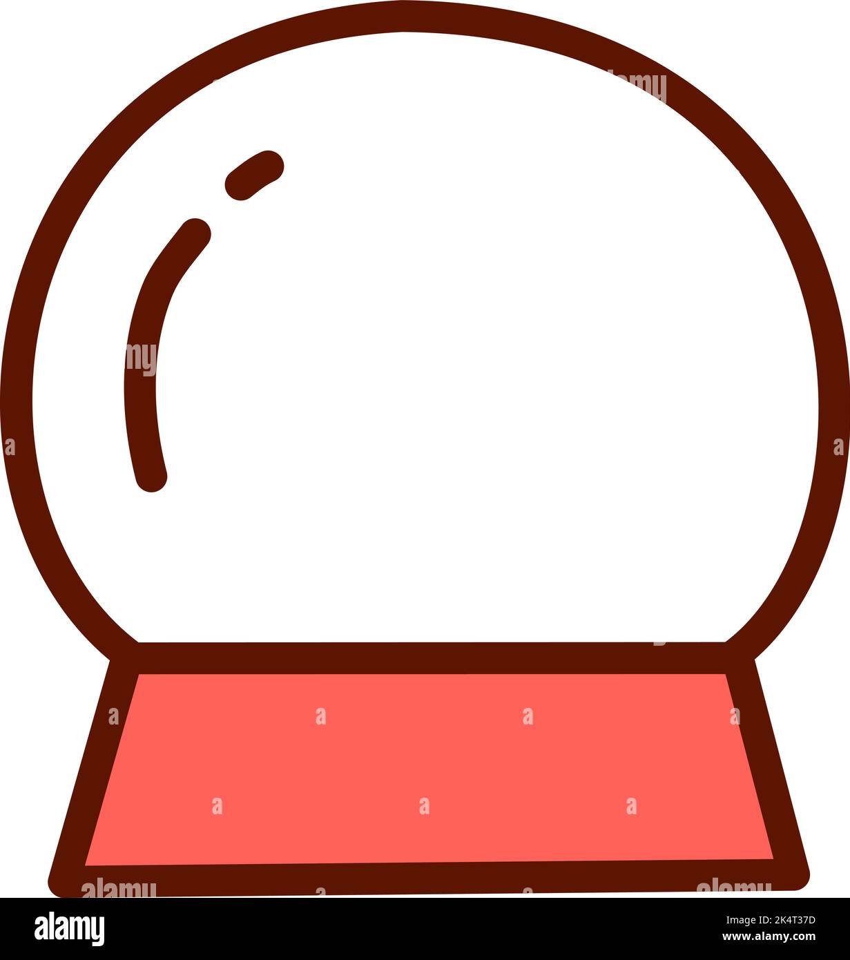 Carnival magic ball, illustration, vector on a white background Stock ...