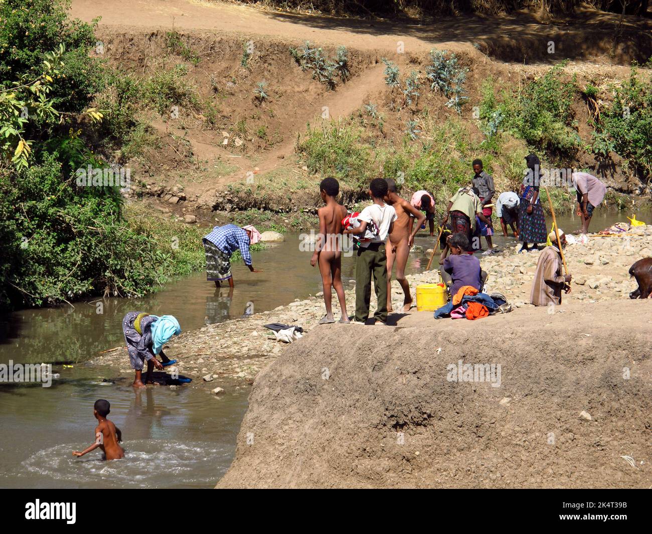 The local market near Kombolcha city in Ethiopia, Africa Stock Photo ...