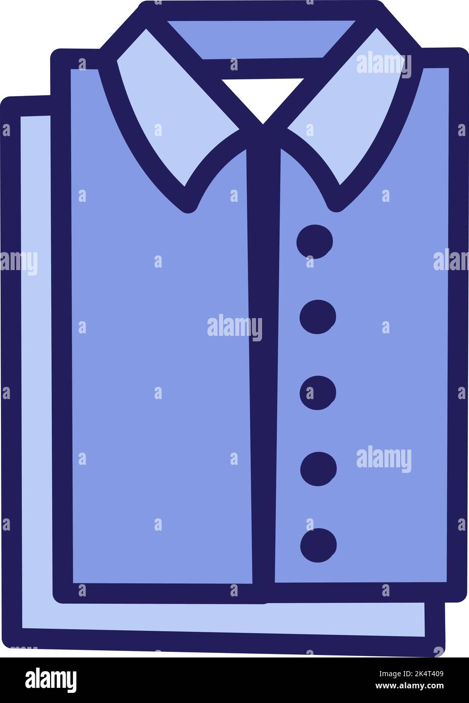 Purple button up shirts, illustration, vector on a white background ...