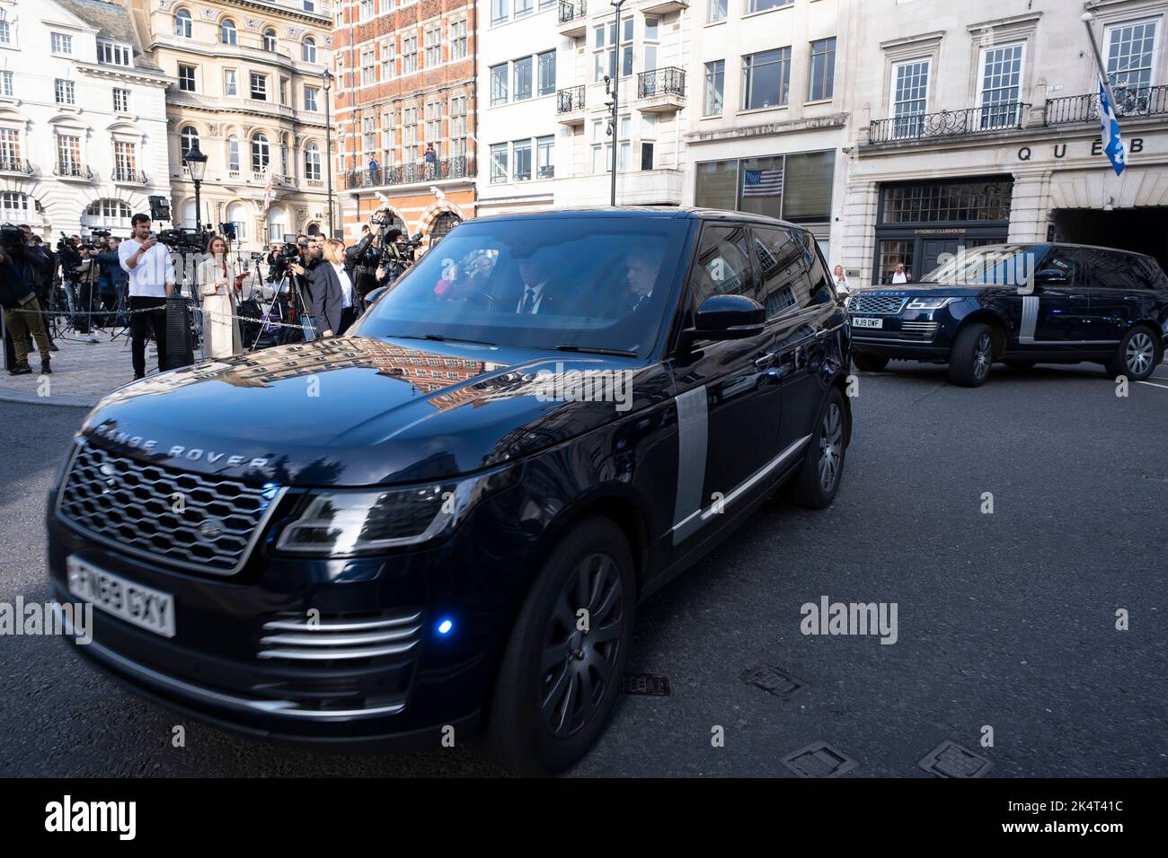 Prime Ministerial cars arrive outside the Accession ceremony for King ...