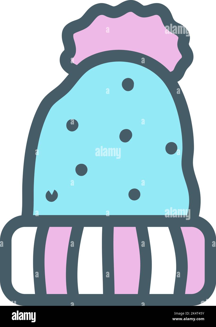 Baby hat, illustration, vector on a white background Stock Vector Image ...