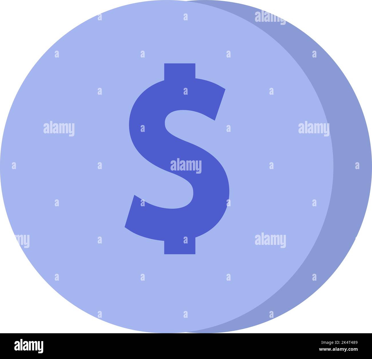 Banking coin, illustration, vector on a white background Stock Vector ...