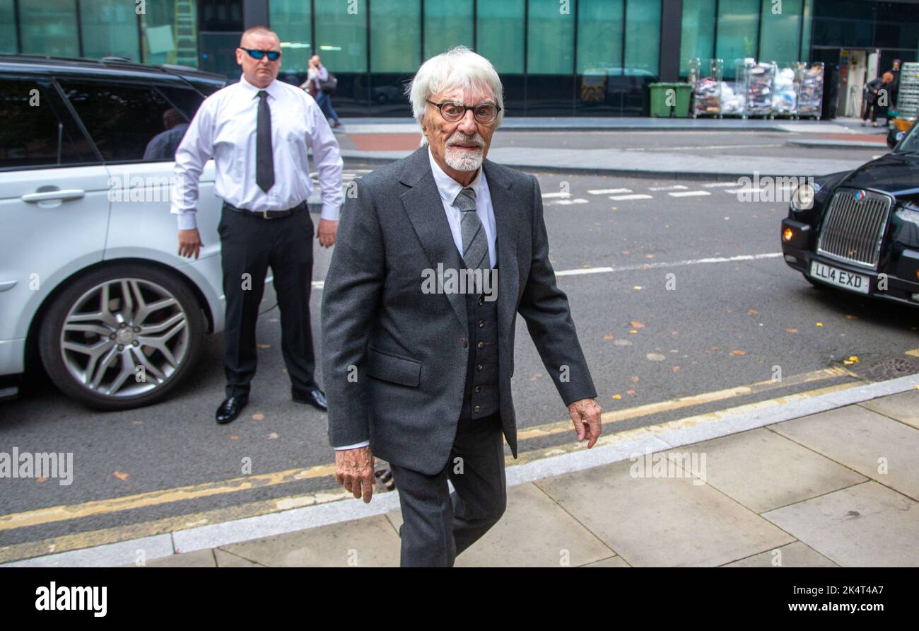London, England, UK. 4th Oct, 2022. Former Formula-1 boss BERNIE ...