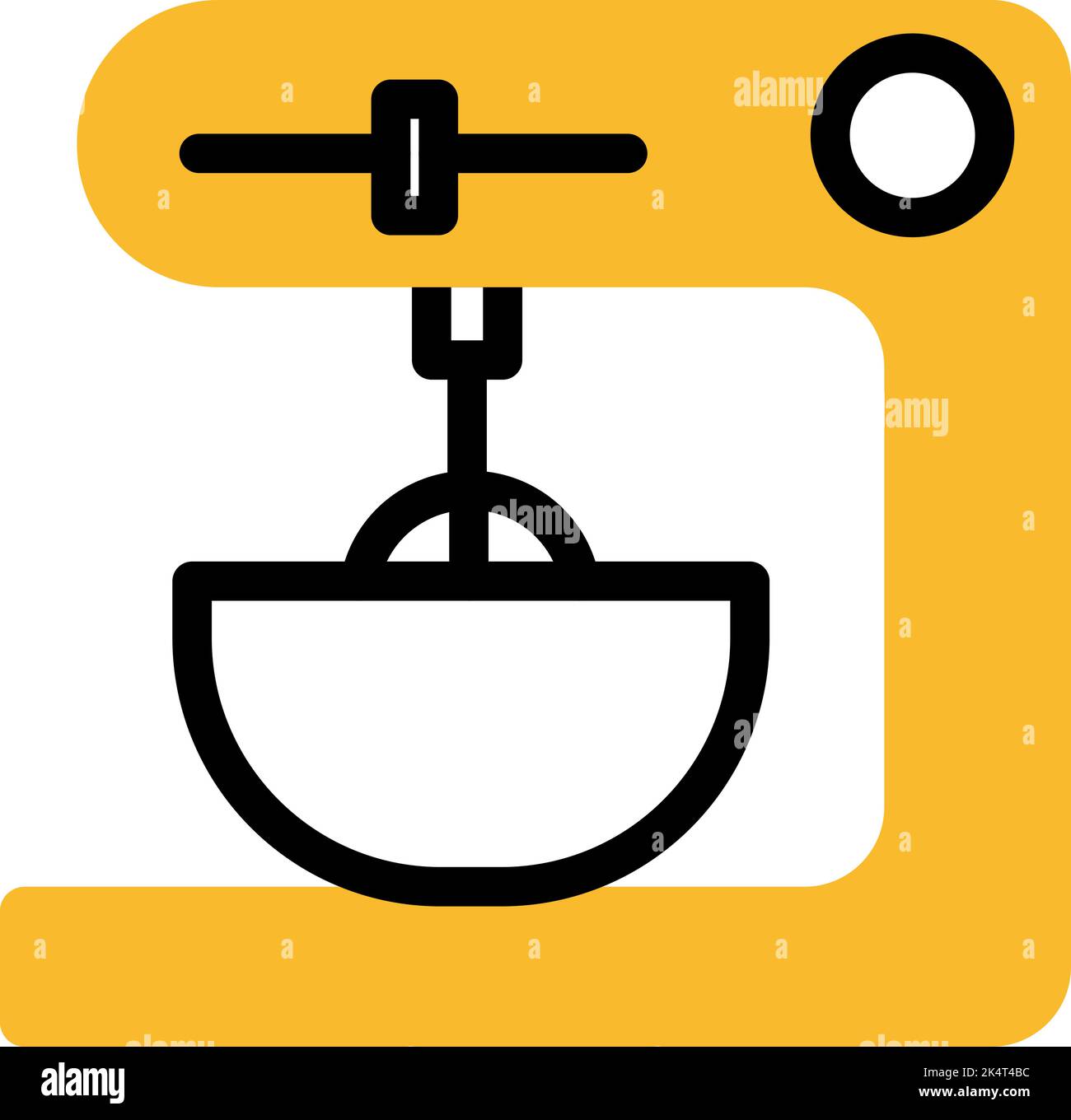 Bakery mixer, illustration, vector on a white background Stock Vector ...