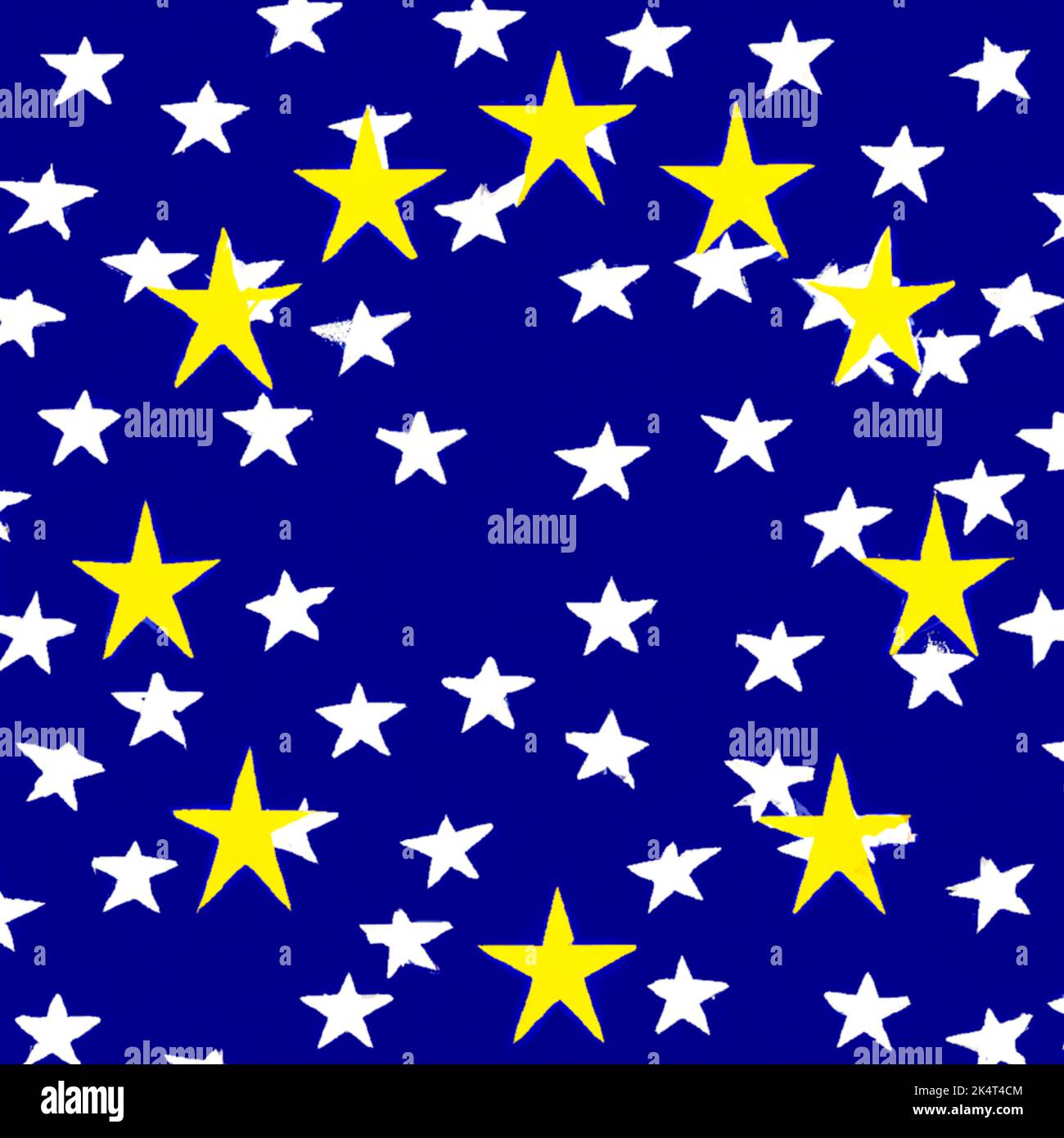 France, Paris on 26/09/2022. Digital illustration of a European Union ...