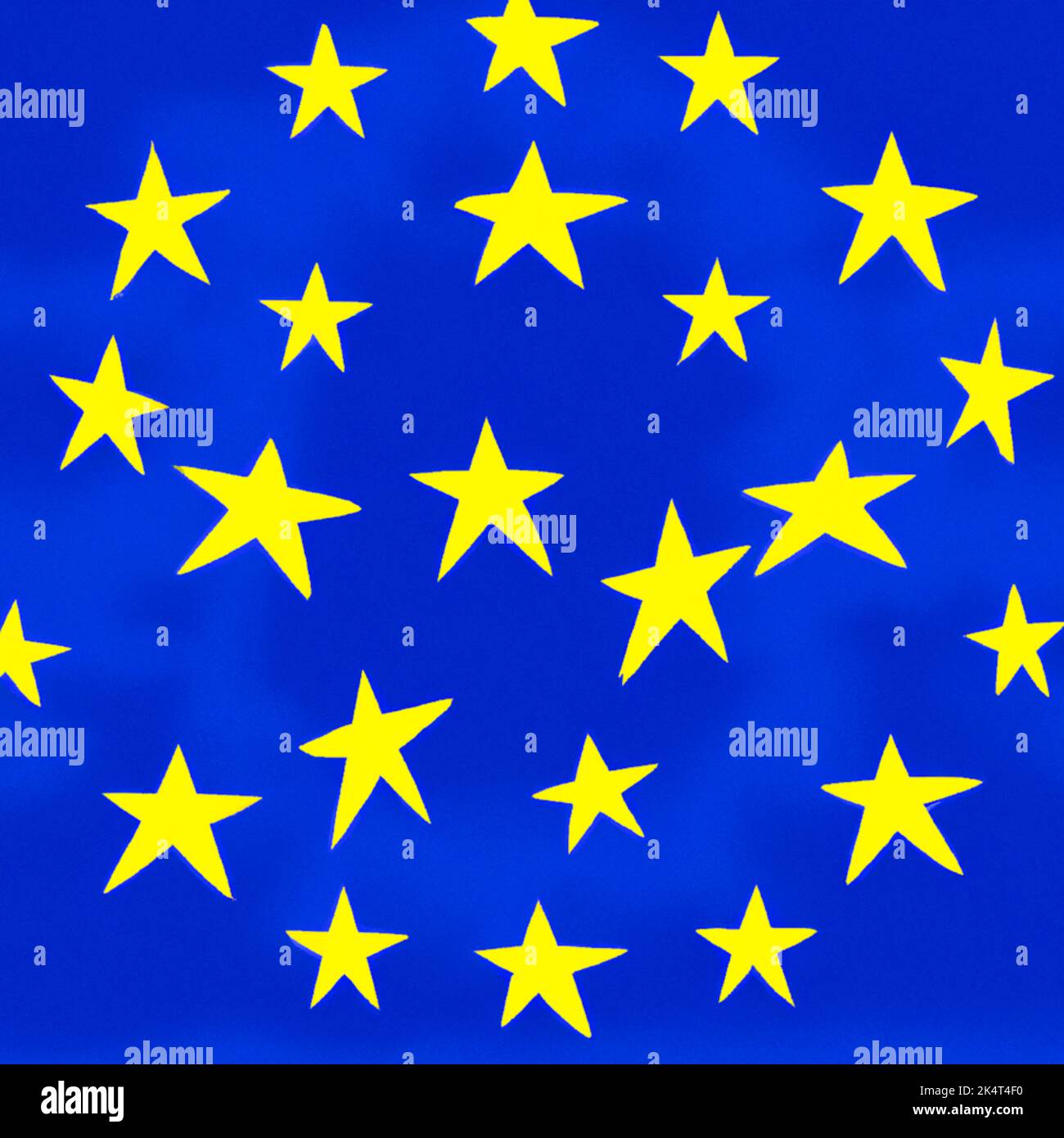 France, Paris on 26/09/2022. Digital illustration of a European Union ...