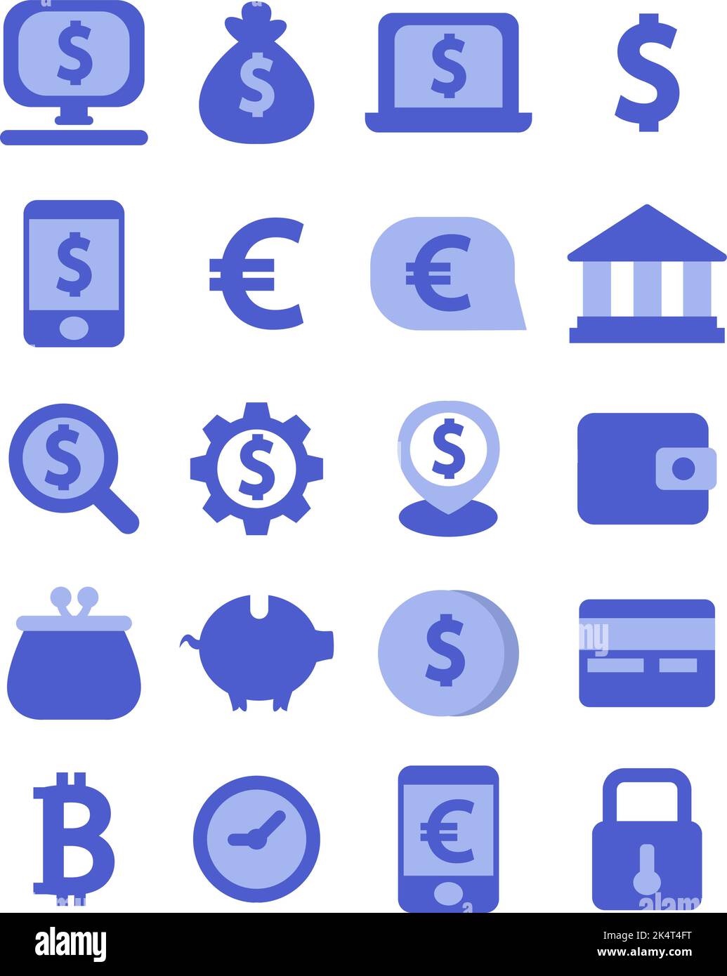 Banking job, illustration, vector on a white background Stock Vector ...