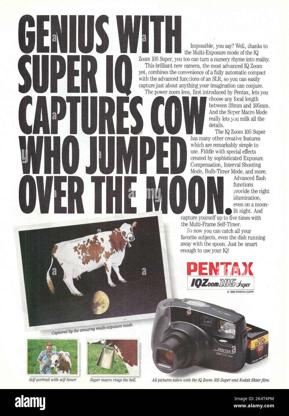 Pentax IQ zoom 105 super camera Pentax camera vintage magazine ...
