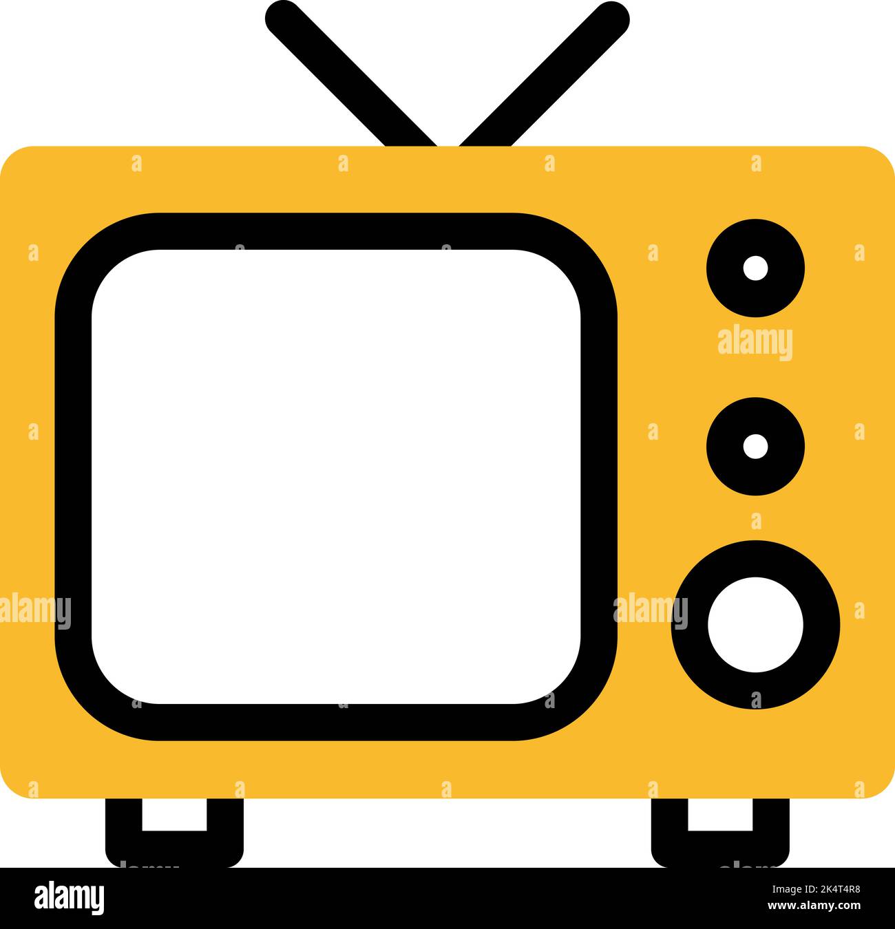 Broadcast tv, illustration, vector on a white background Stock Vector ...