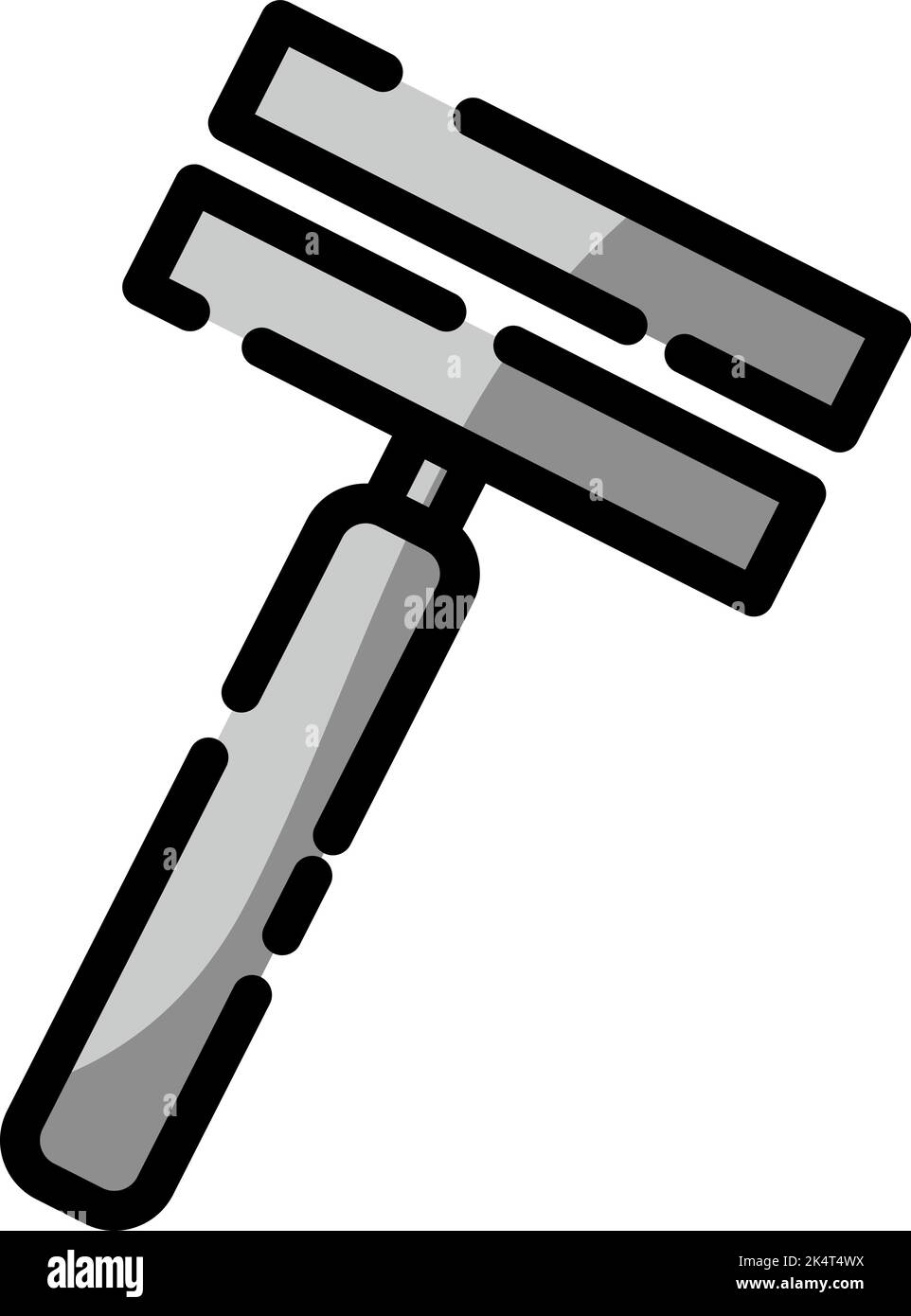 Bathroom razor, illustration, vector on a white background Stock Vector ...