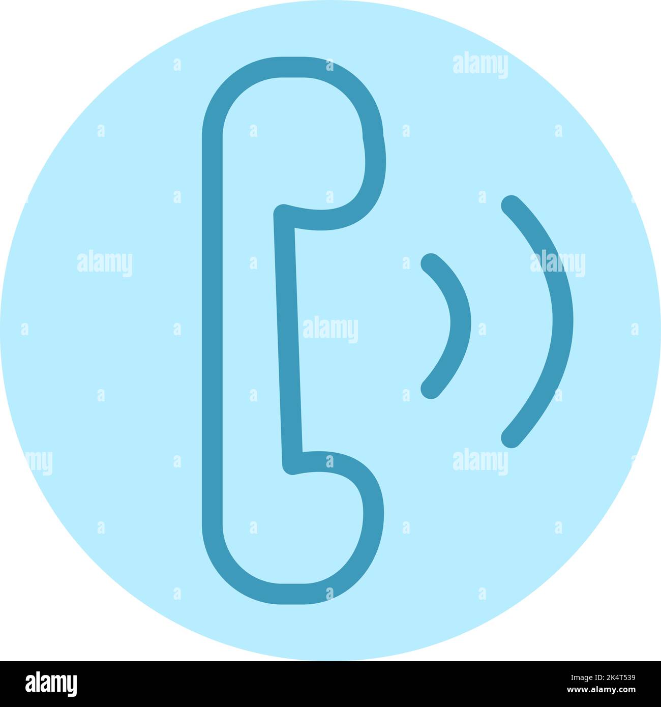 Phone call, illustration, vector on a white background Stock Vector ...