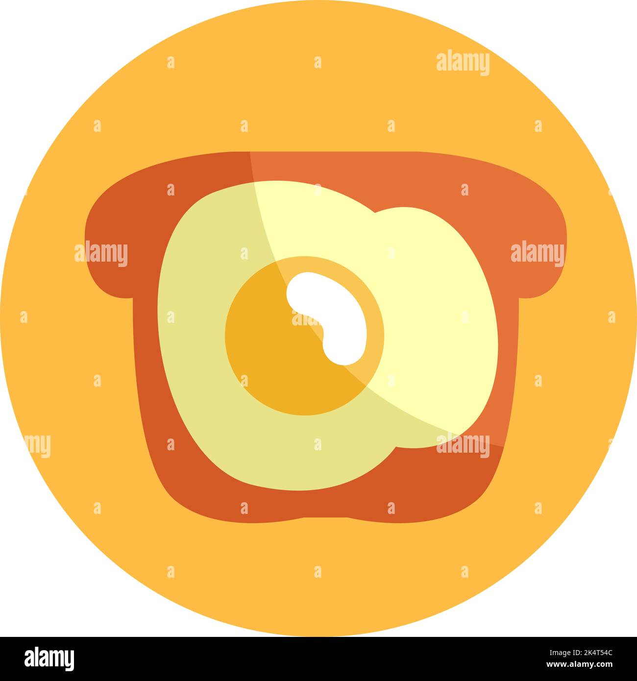 Bread toast egg on Stock Vector Images - Alamy