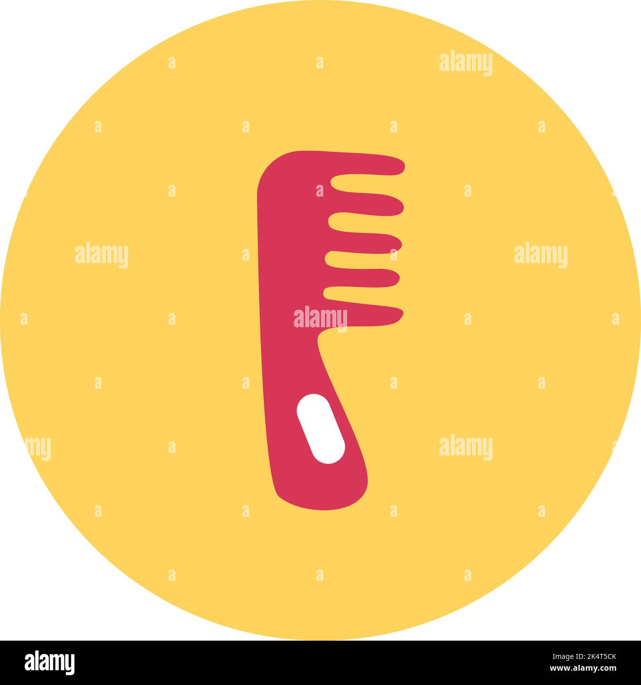 Hair comb, illustration, vector on a white background Stock Vector ...