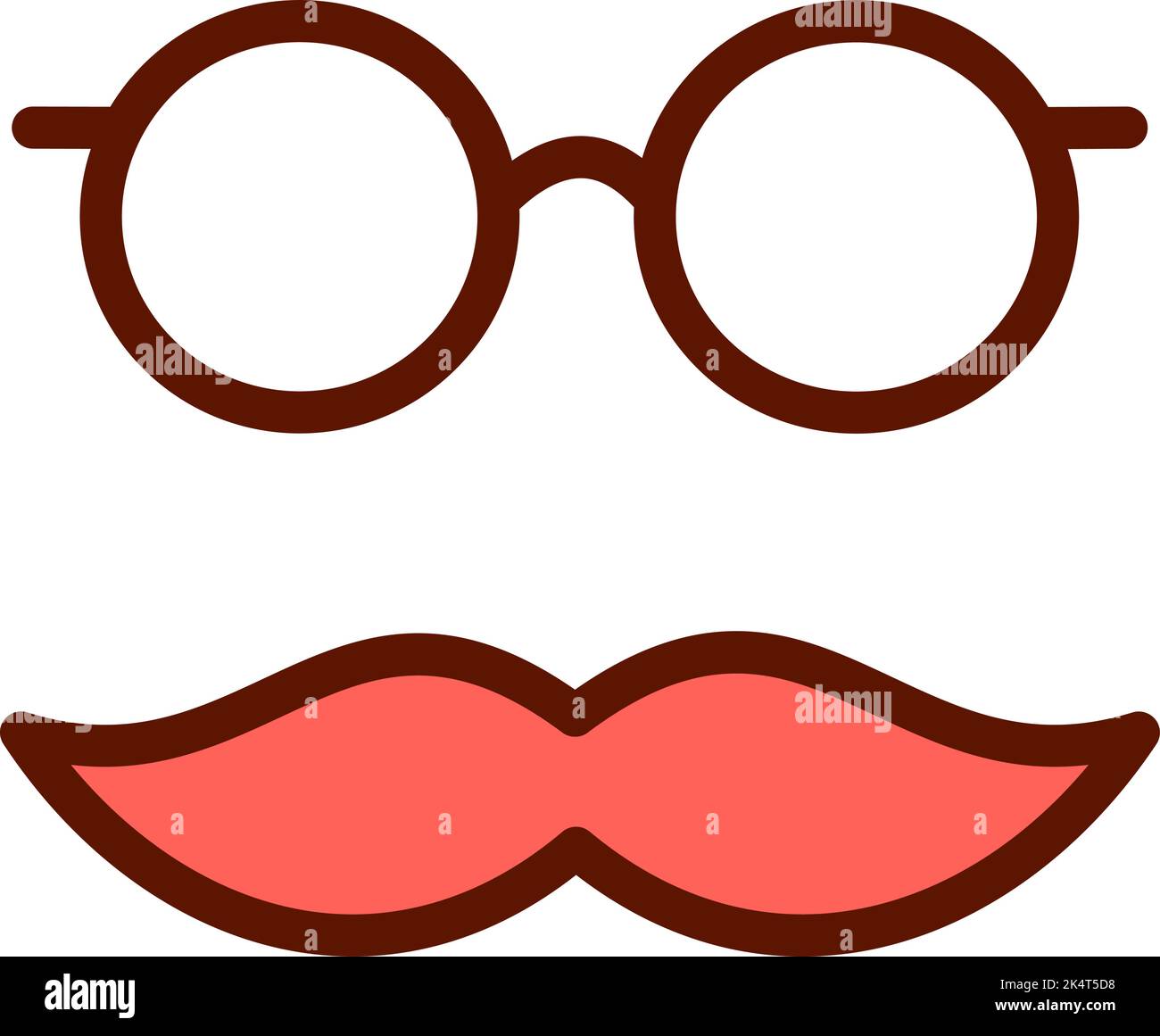 Glasses mustache icons on Stock Vector Images - Alamy