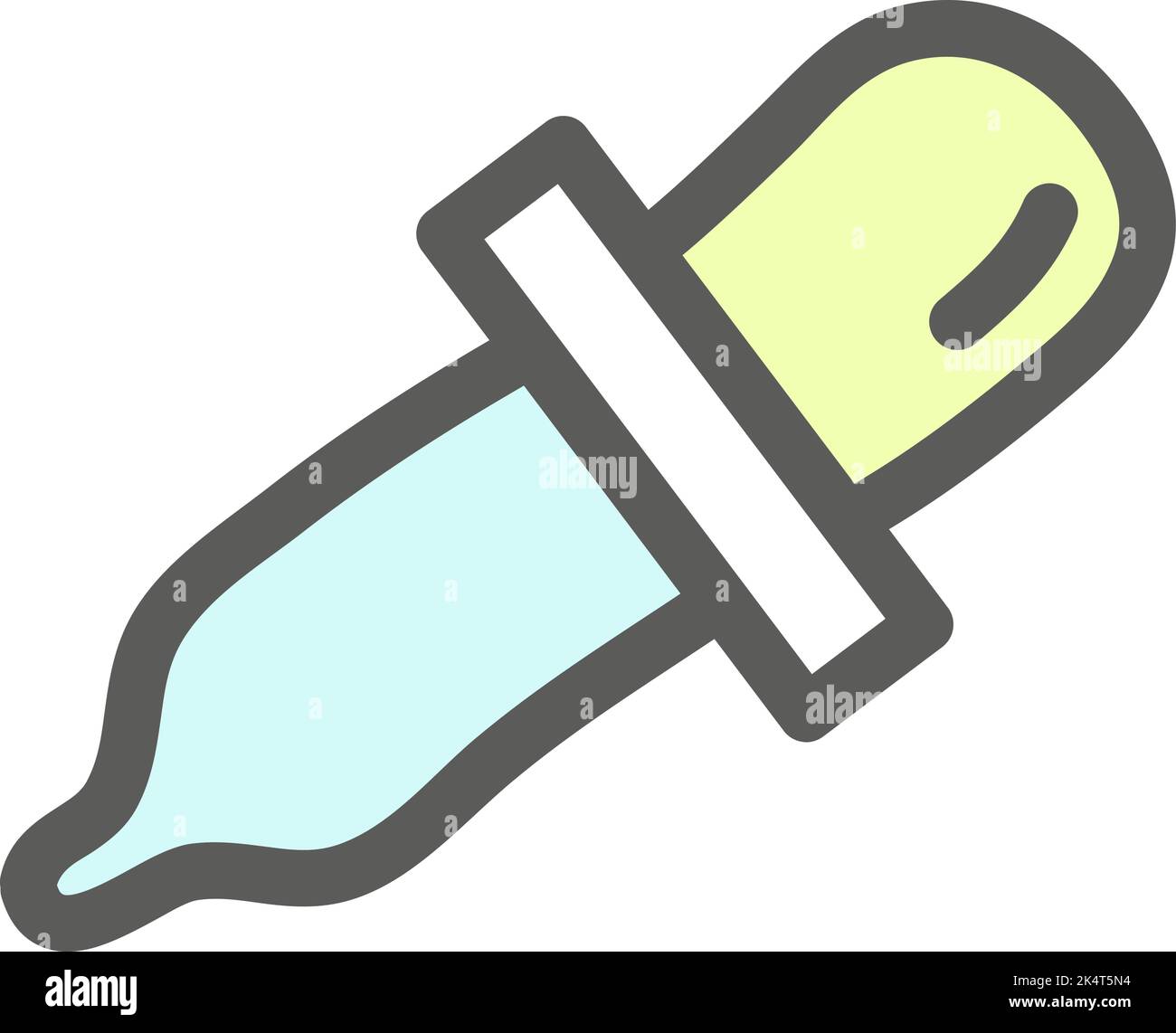 Chemical pipette, illustration, vector on a white background Stock ...