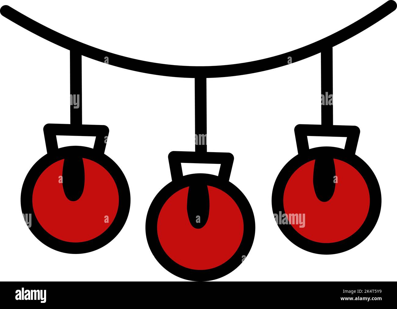 Vector red christmas balls Stock Vector Images - Alamy