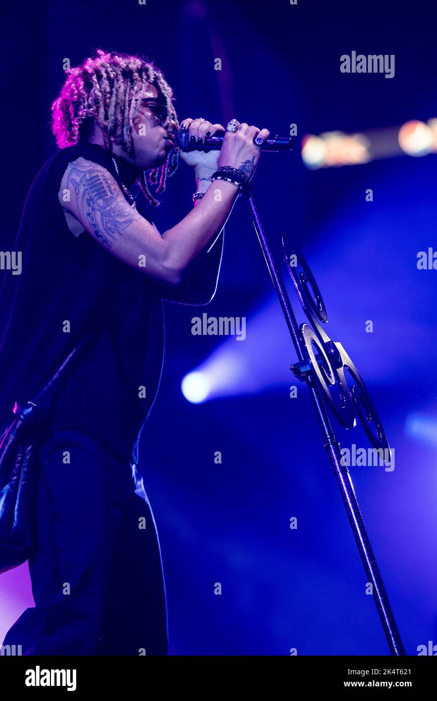 Milan Italy September 27, 2022 Iann Dior live at Mediolanum Forum ...