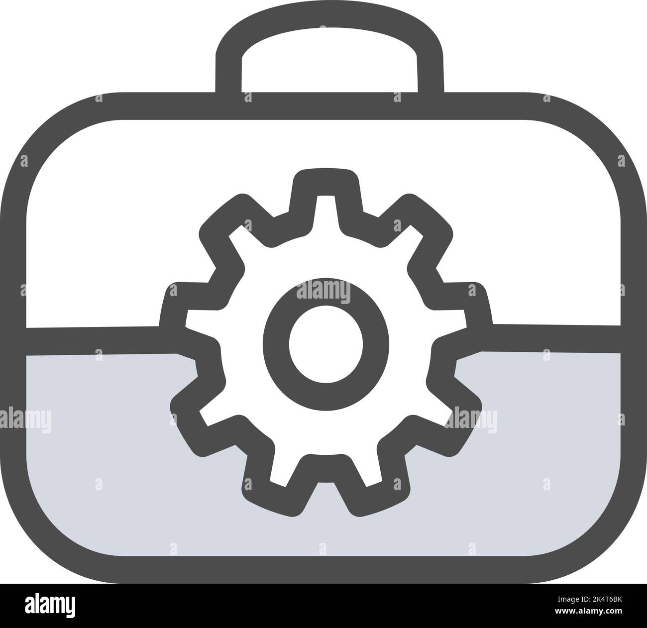 Construction tool box, illustration, vector on a white background Stock ...