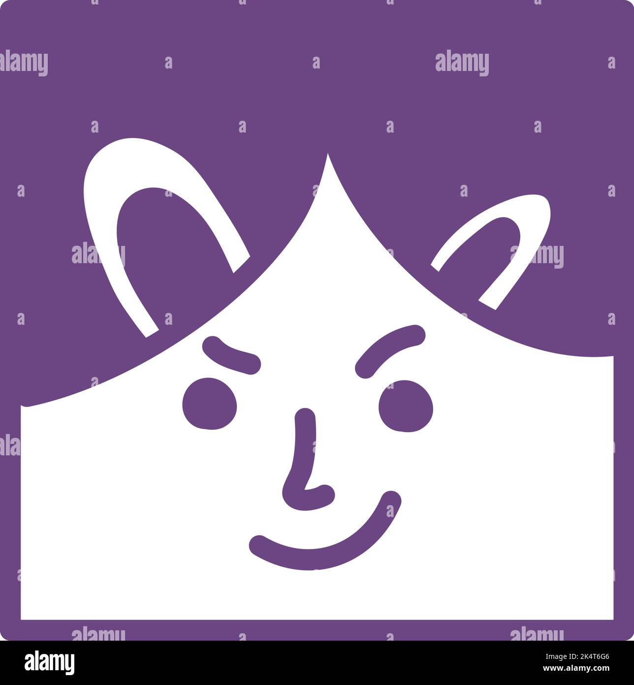 Scary face icon evil Stock Vector Images - Alamy