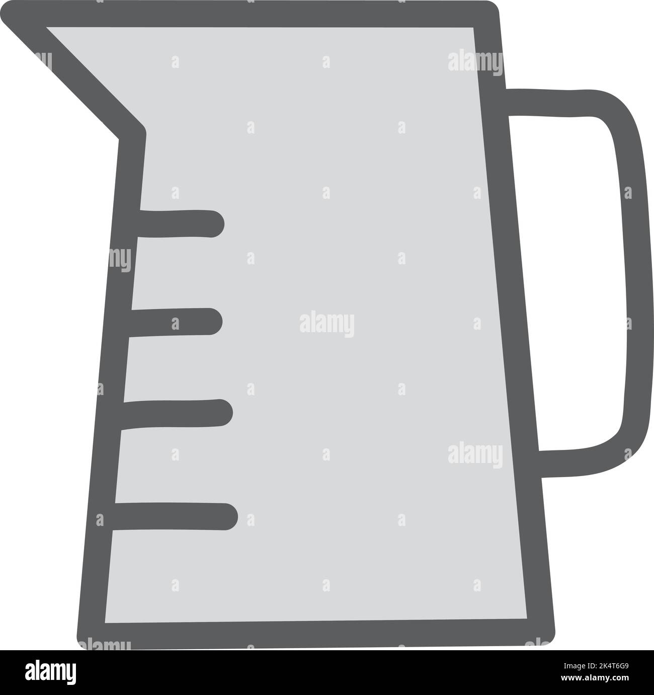 Cooking measure cup, illustration, vector on a white background Stock ...