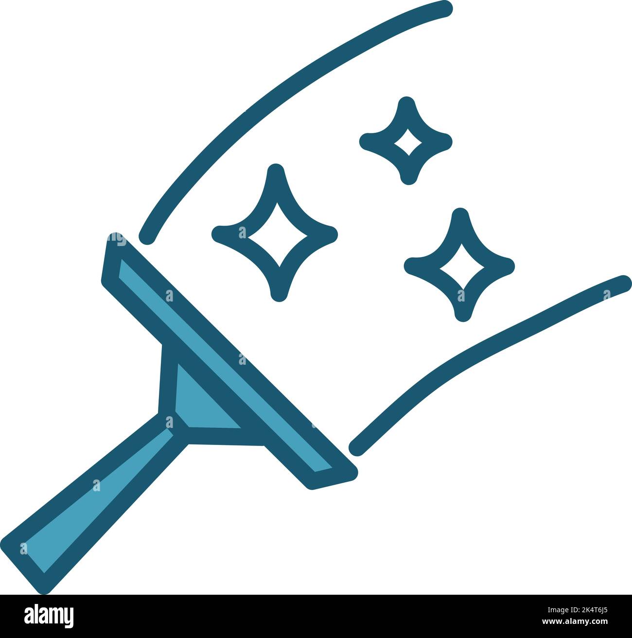 Window cleaner, illustration, vector on a white background Stock Vector ...