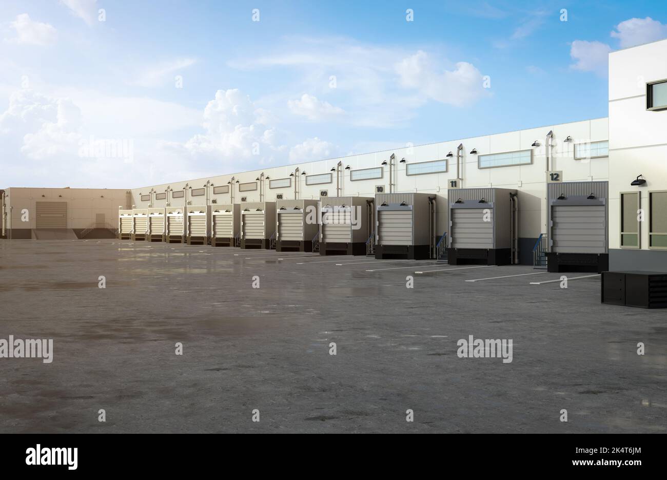 Warehouse exterior parking hi-res stock photography and images - Alamy