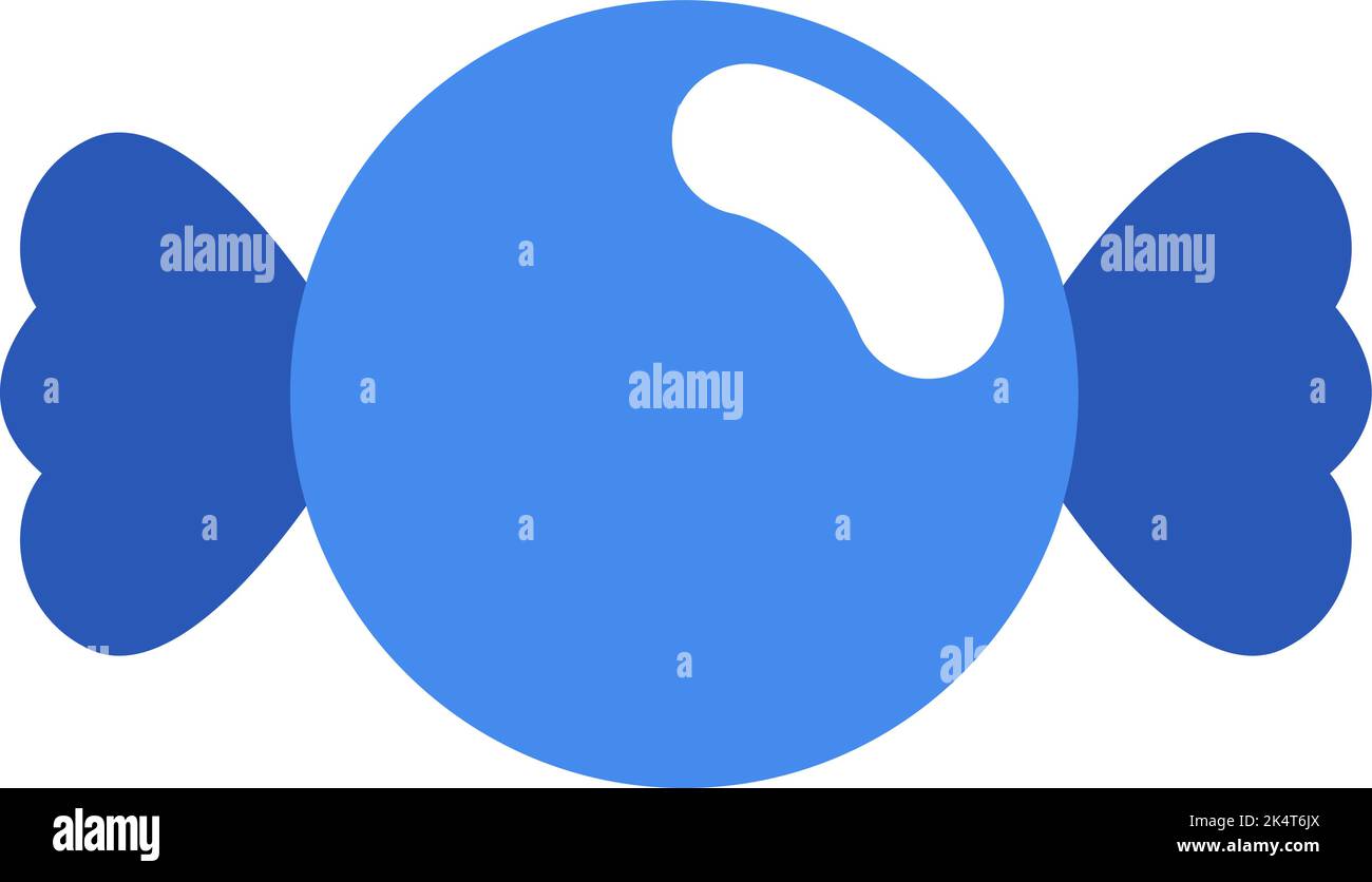 Blue candy, illustration, vector on a white background Stock Vector ...