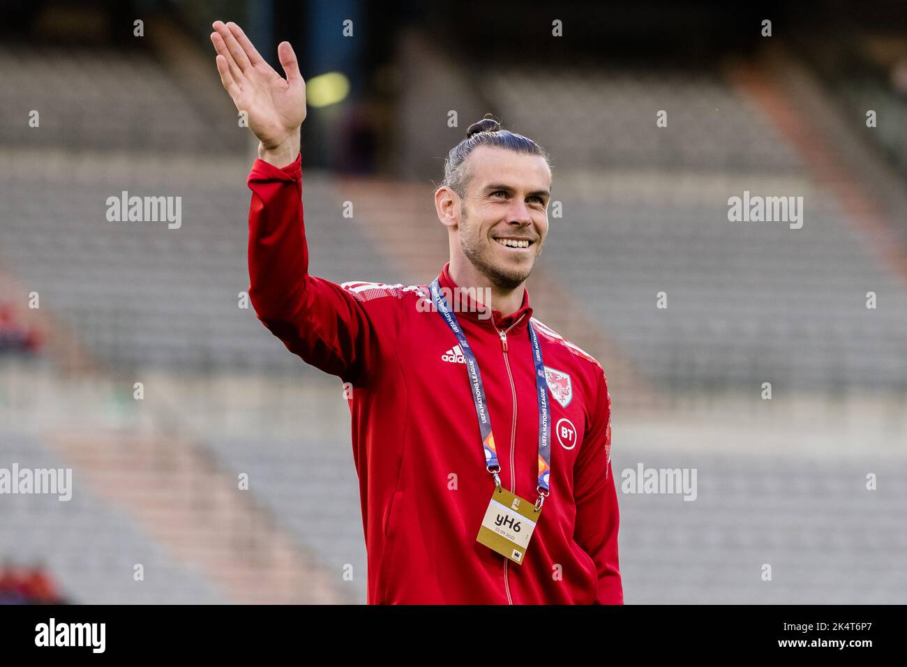 BRUSSELS, BELGIUM - 22 SEPTEMBER 2022: Wales' Gareth Bale prior to the ...