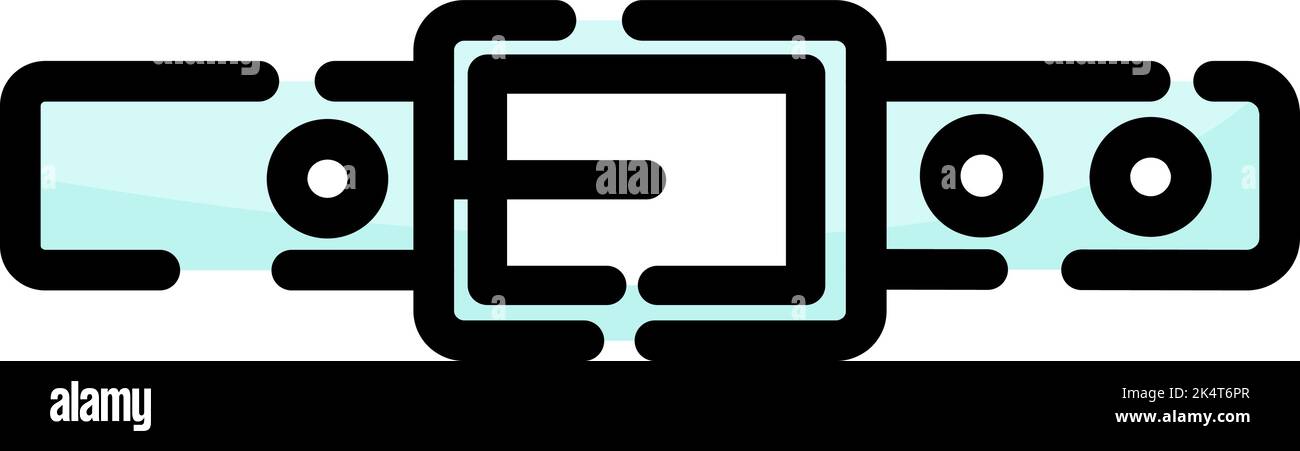 Blue belt, illustration, vector on a white background Stock Vector ...