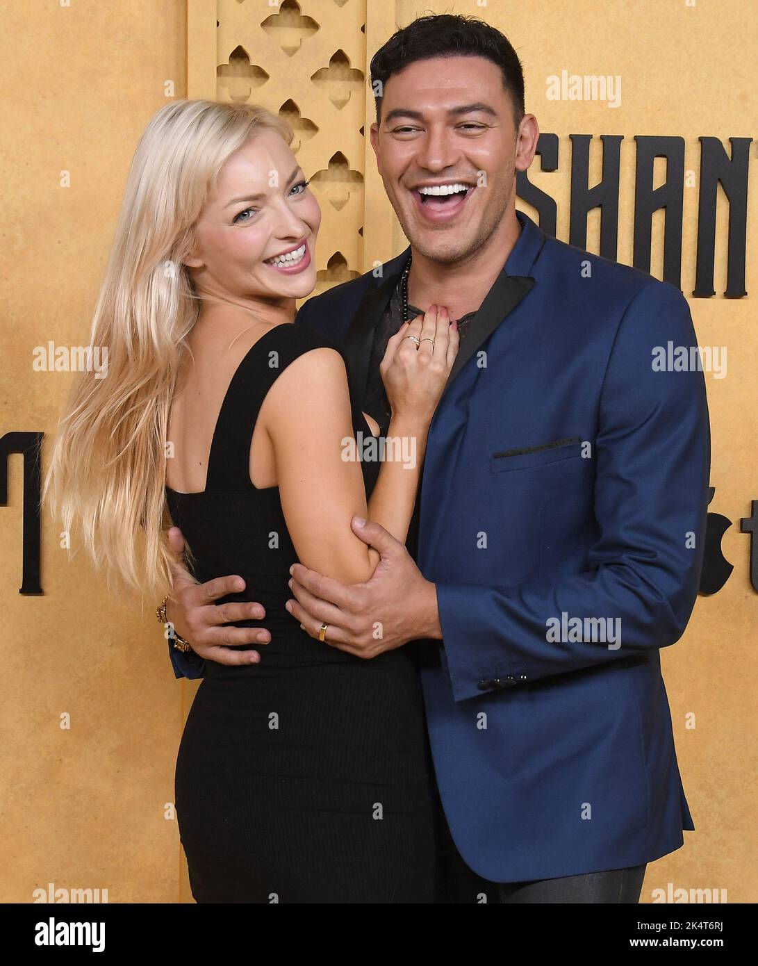 (L-R) Francesca Eastwood and Alexander Wraith at the Apple TV+ Original Series' SHANTARAM ...