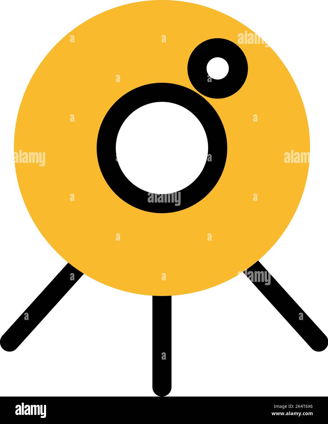 Broadcast web camera, illustration, vector on a white background Stock ...