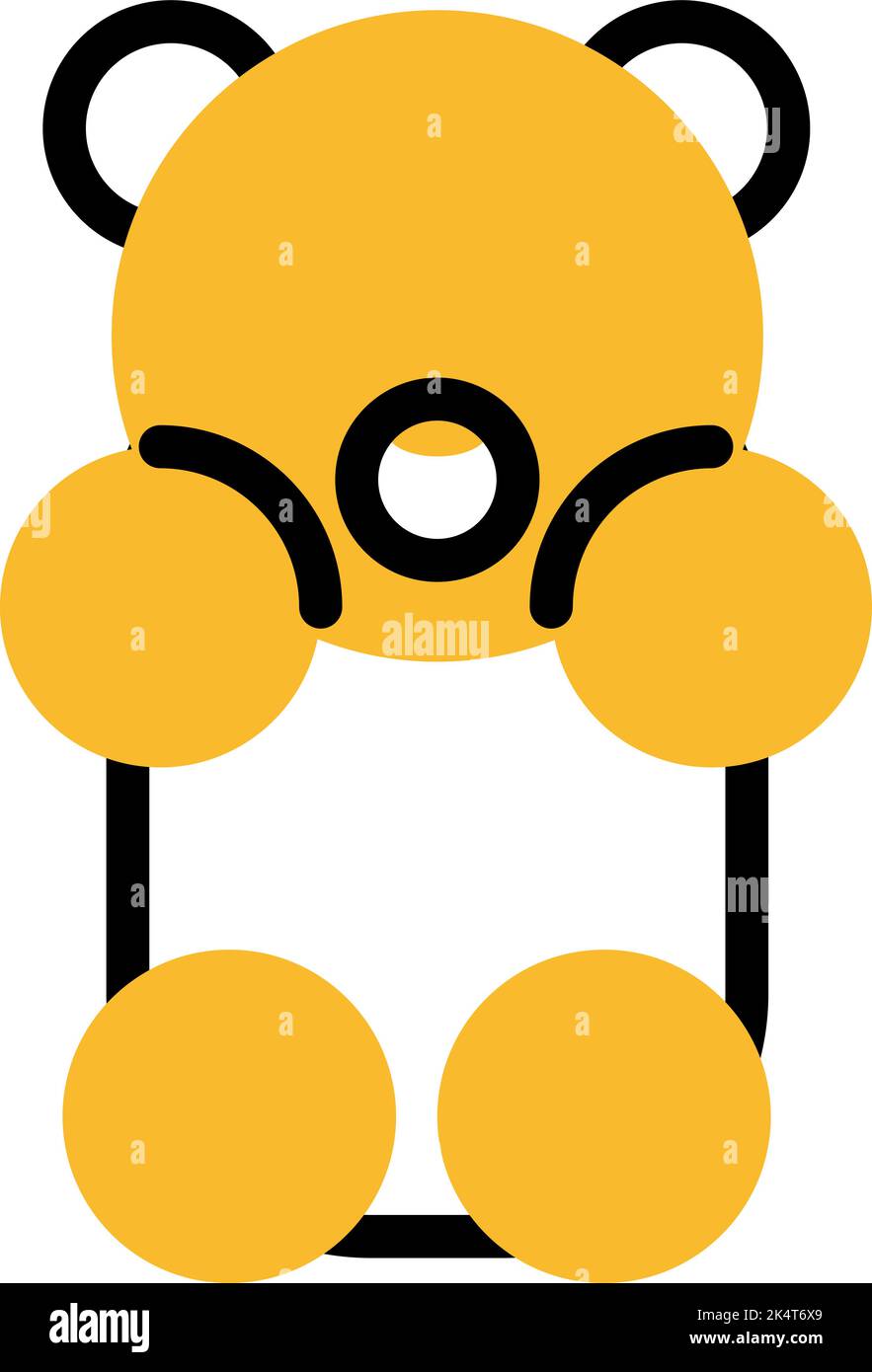 One cookie cream isolated Stock Vector Images - Alamy