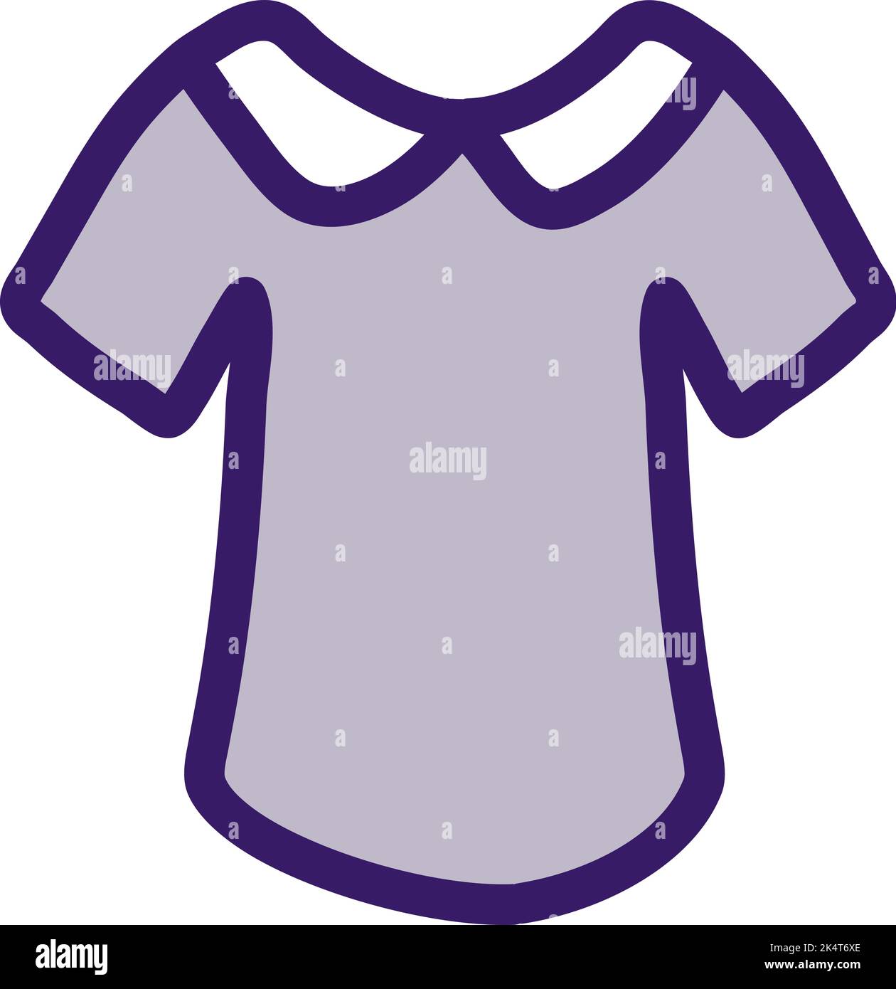 Purple tshirt, illustration, vector on a white background Stock Vector ...